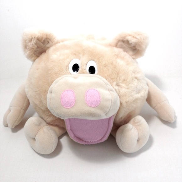 Somersault | Toys | Pig Hand Puppet Says Oink Batteries Stuffed Animal ...
